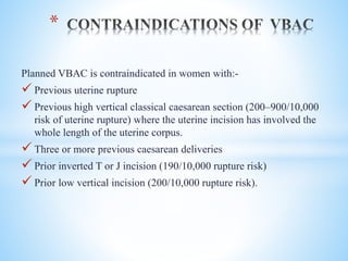 vaginal birth after CS | PPTX