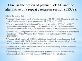vaginal birth after CS | PPTX