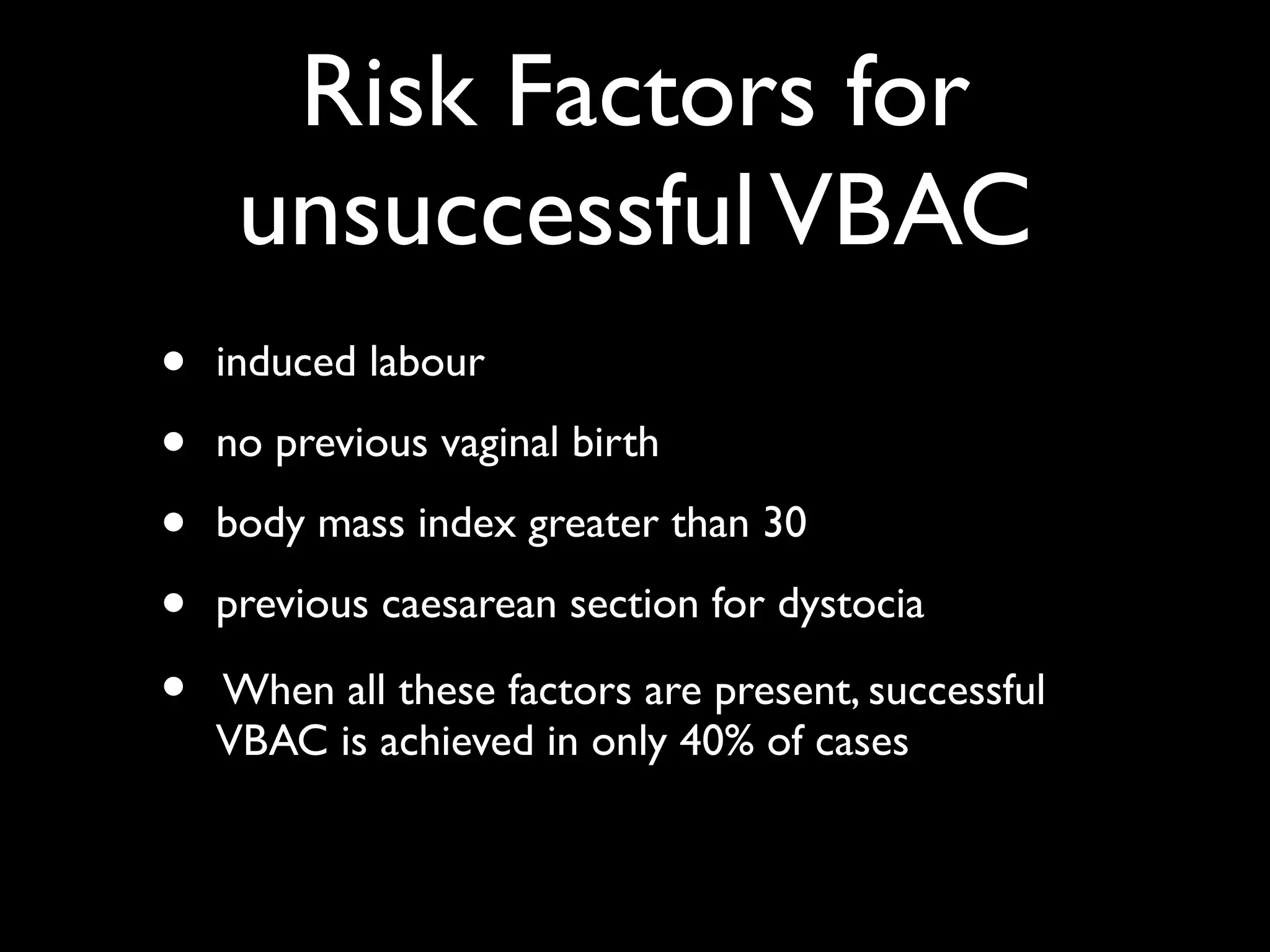Vaginal Birth after C Section (VBAC) | PDF
