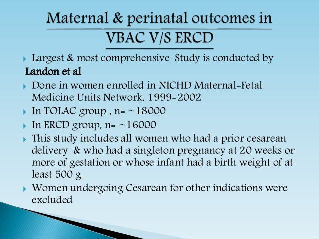 Vaginal Birth After Cesarean Delivery