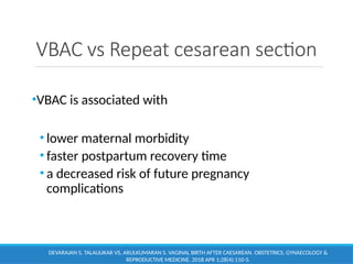 Vaginal birth after cesarean presentation | PPTX