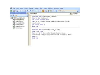 VBA in MS-Excel | PPT