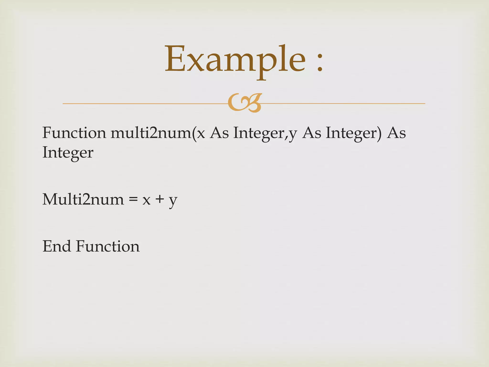 Vba introduction | PPTX