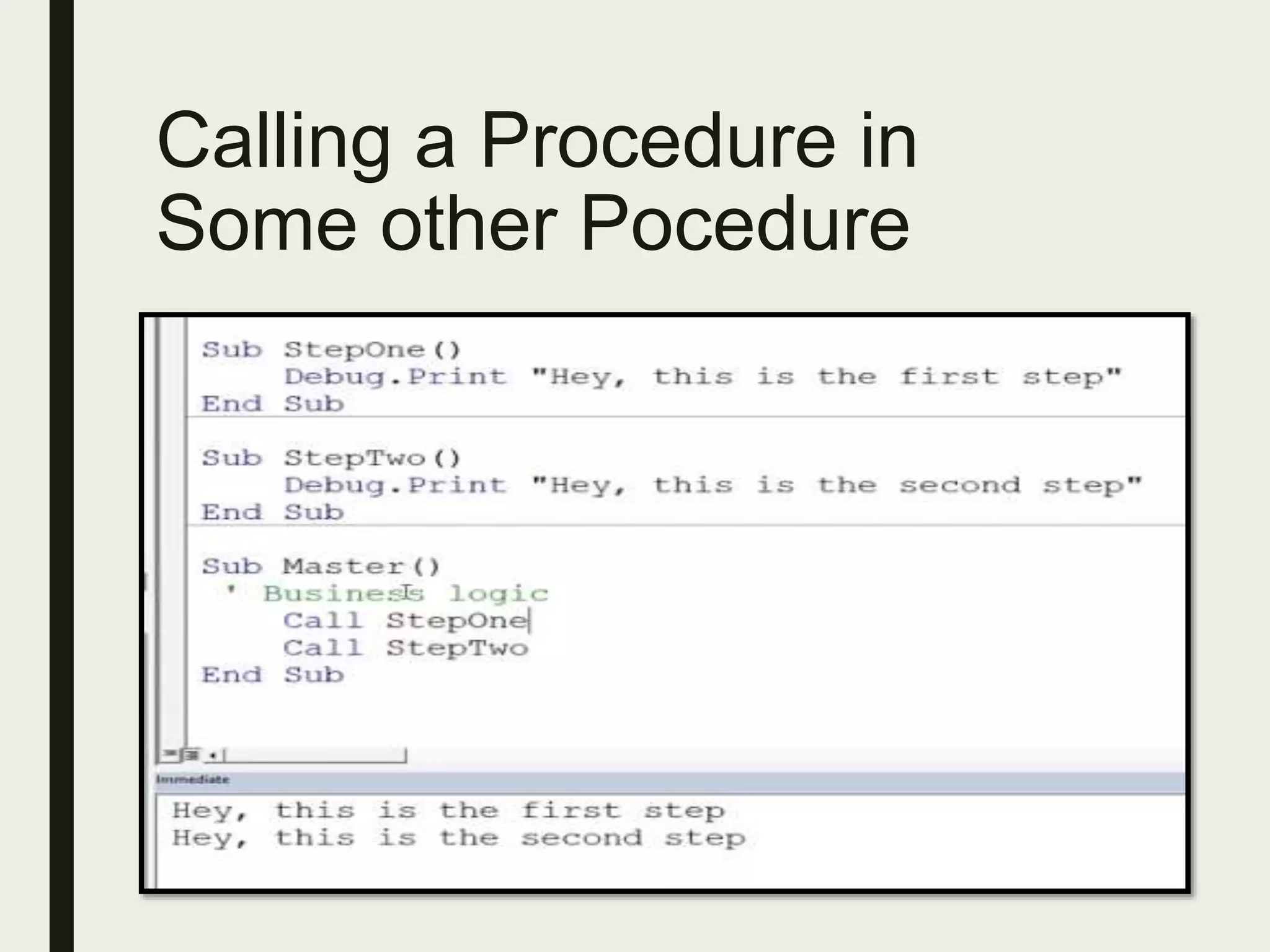 Vba introduction | PPTX