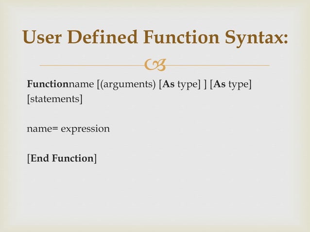 Vba introduction | PPTX