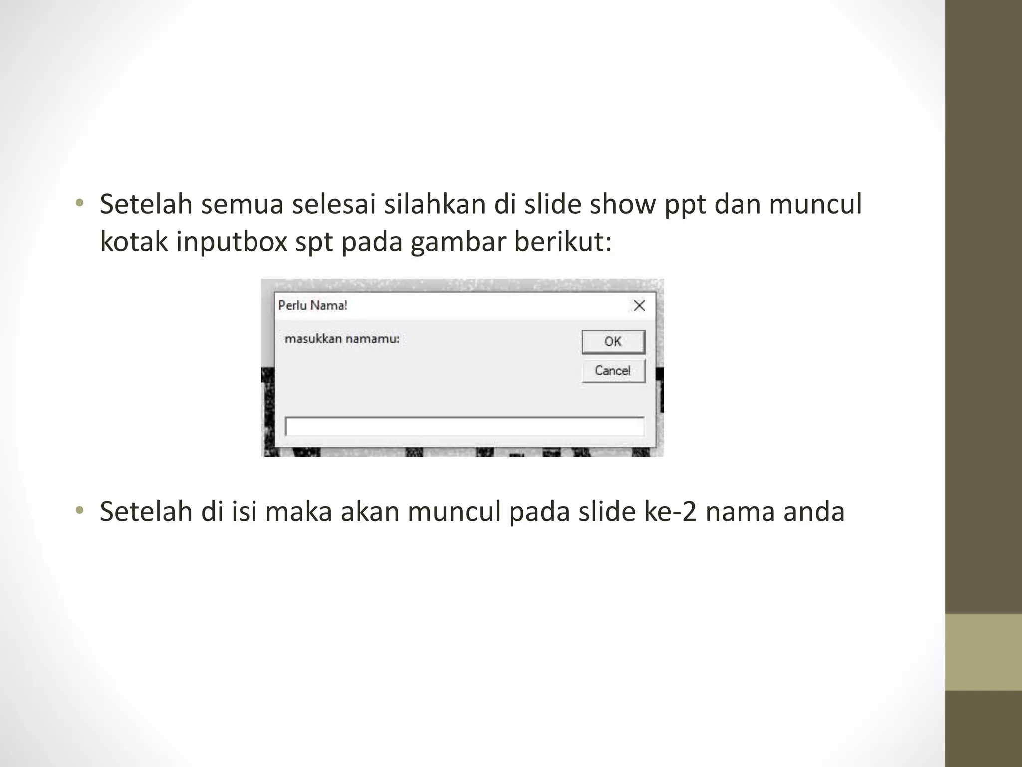 Vba power point tipe data | PPTX
