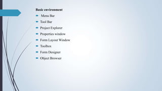 Vb basic | PPT | Free Download