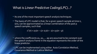 Design and Implementation of Speech Based Scientific Calculator | PPT