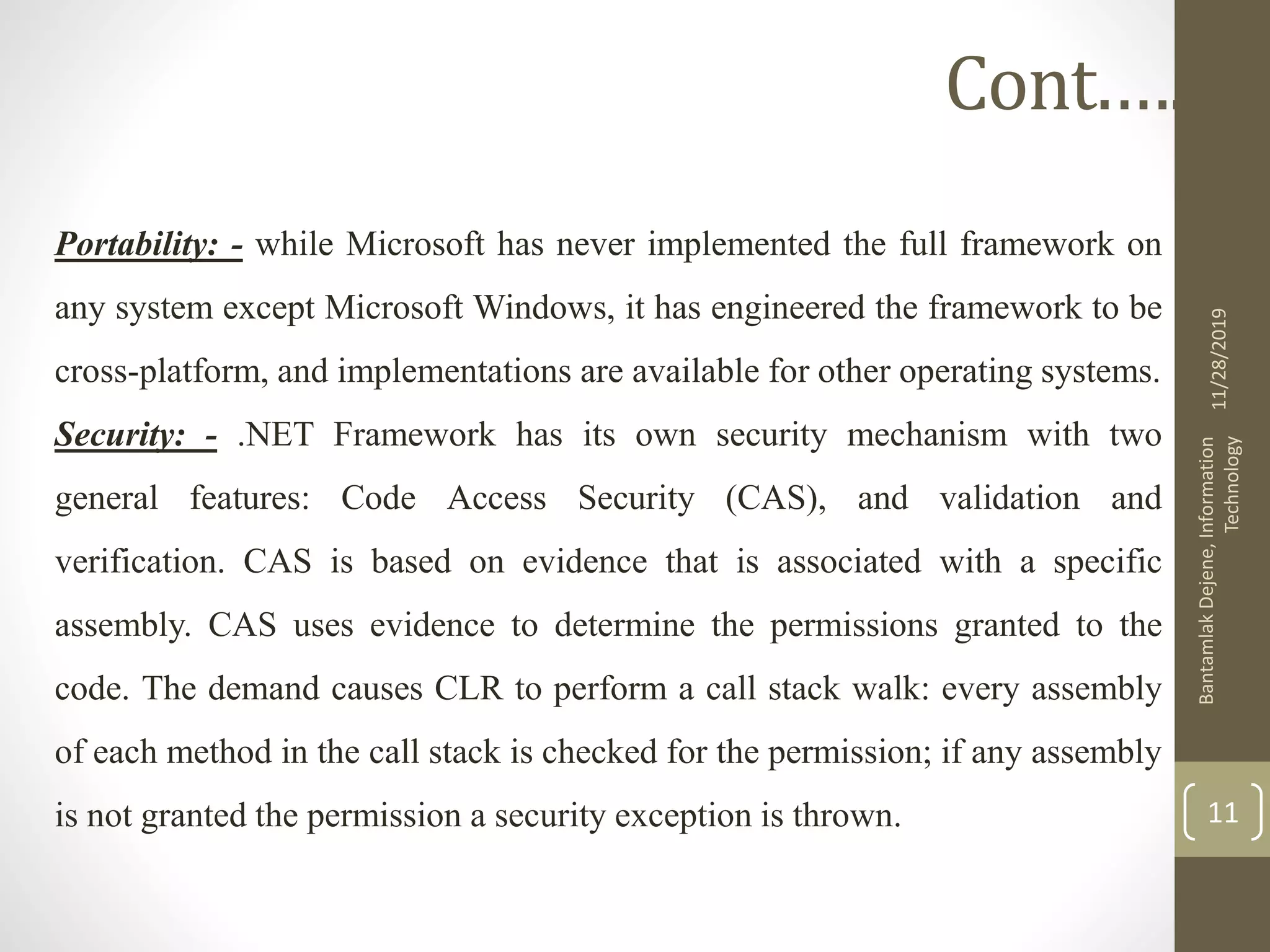 introduction to .net