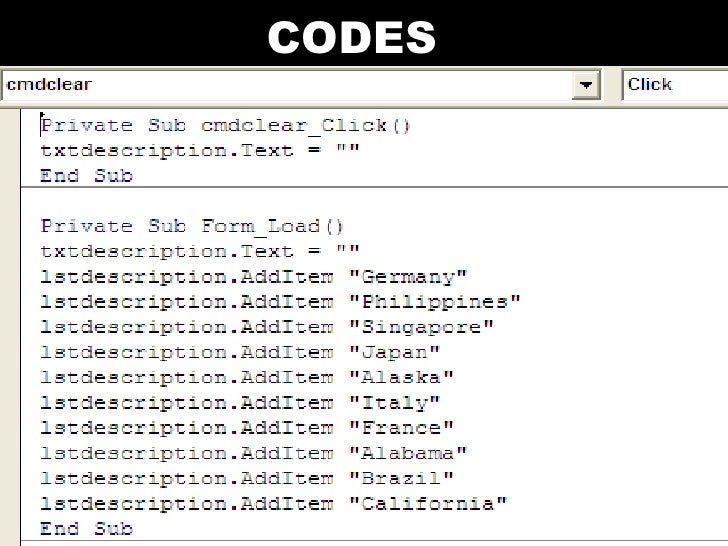 VB Codes vb-codes