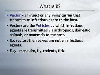 Vector Borne Diseases - The Growing Menace | PPTX
