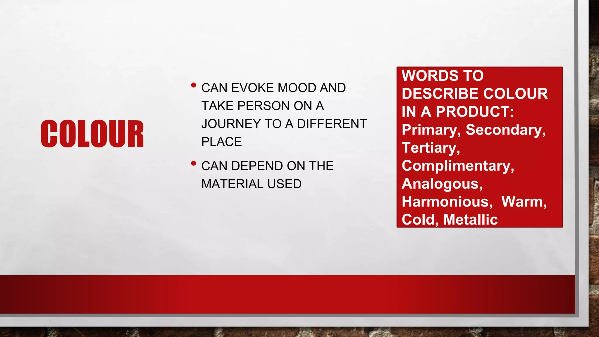 Elements and Principles of Design (Year 10) | PPT