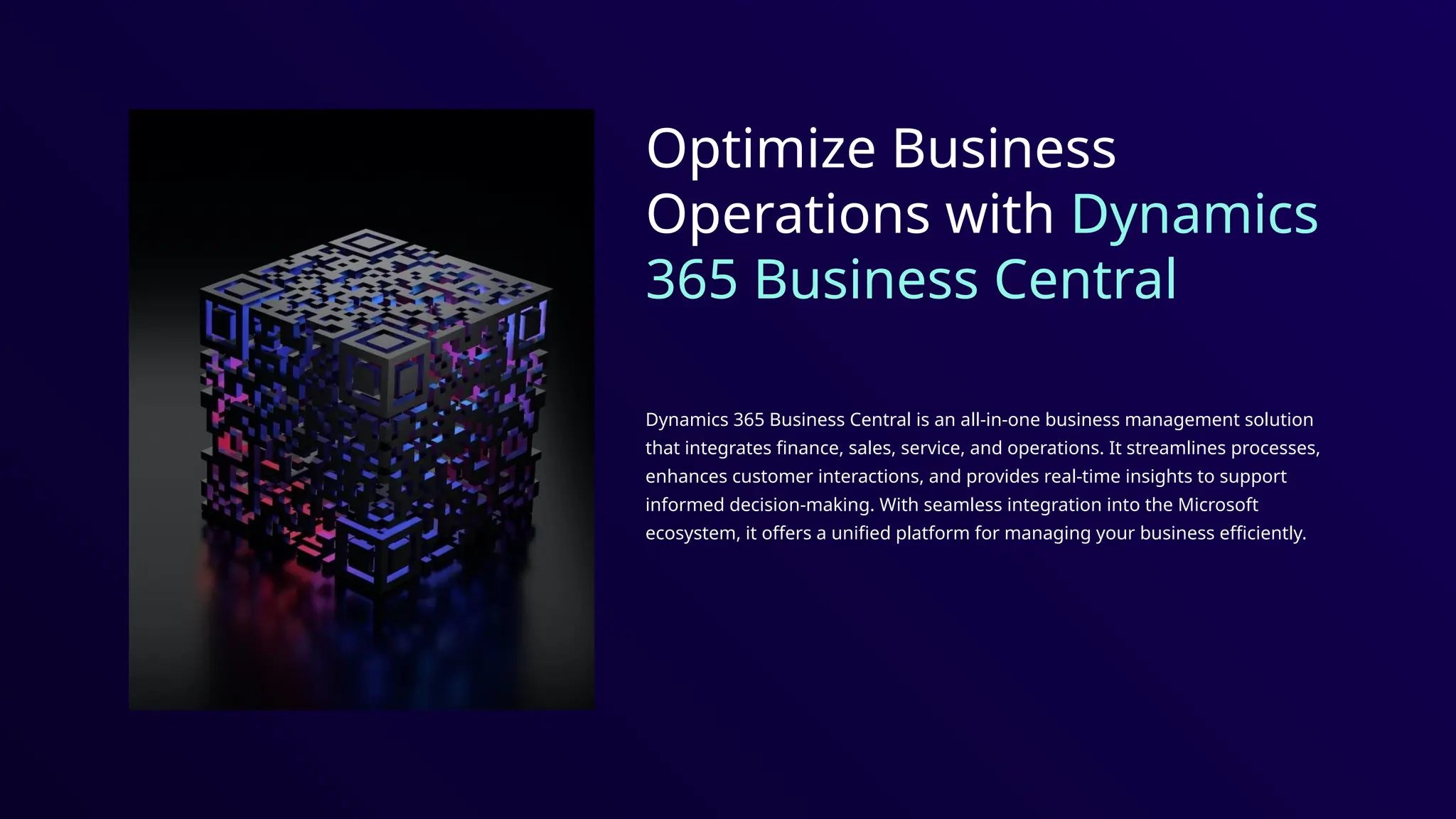Simplify Business Operations with Dynamics 365 Business Central | PPT