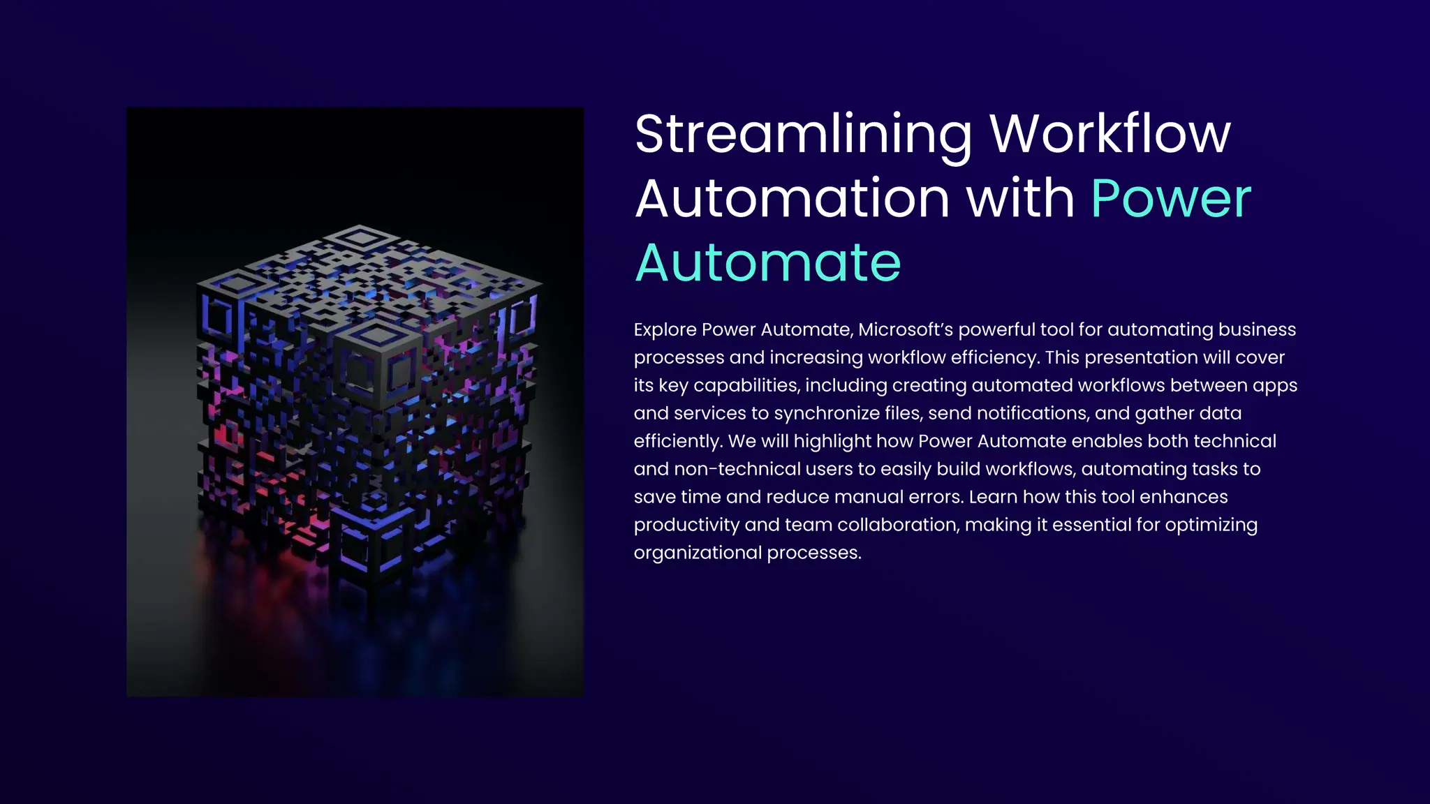 Streamlining Workflow Automation With Power Automate Pptx Computing