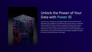 Unlock the Power of Your Data with Power BI | PPT
