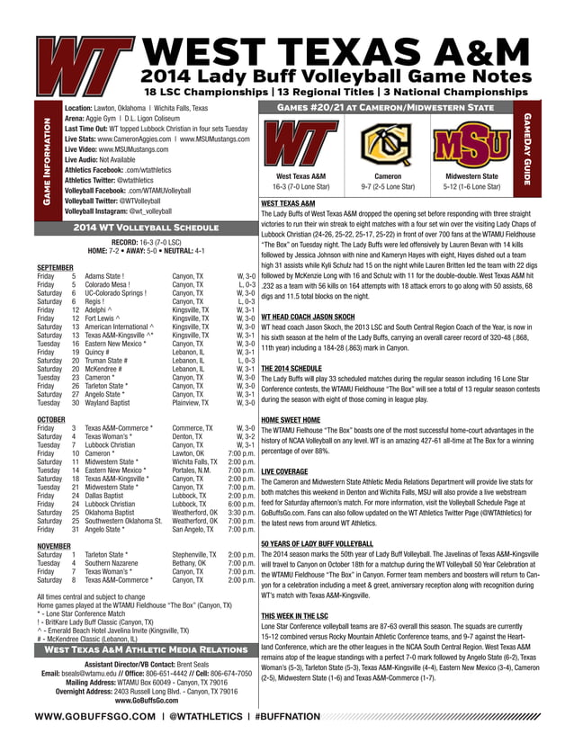 WT Volleyball Game Notes 10-8 | PDF