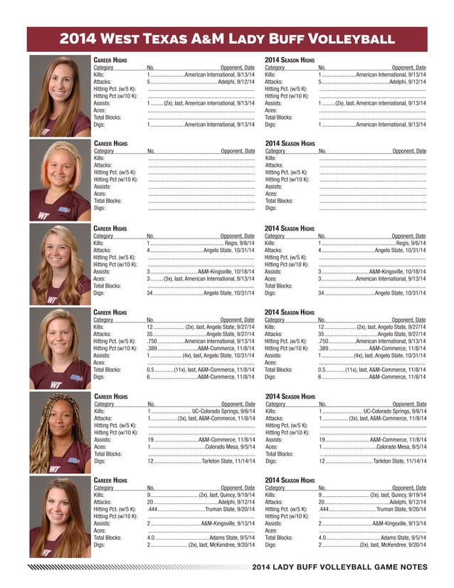 WT Volleyball Game Notes 11-17 | PDF