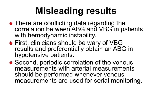 VBG or ABG analysis in Emergency Care? | PPTX