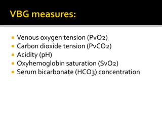 VBG vs ABG (replacement of venous blood sample instead of arterial one ...