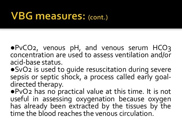 VBG vs ABG (replacement of venous blood sample instead of arterial on…