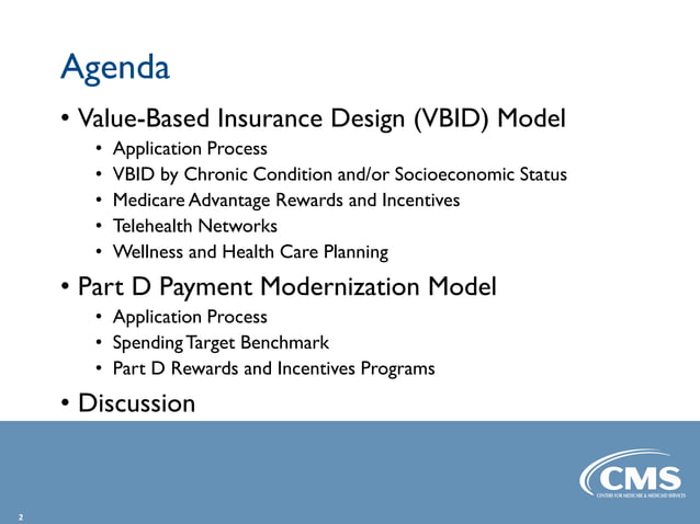 Webinar: Medicare Advantage Value-Based Insurance Design Model and Part ...