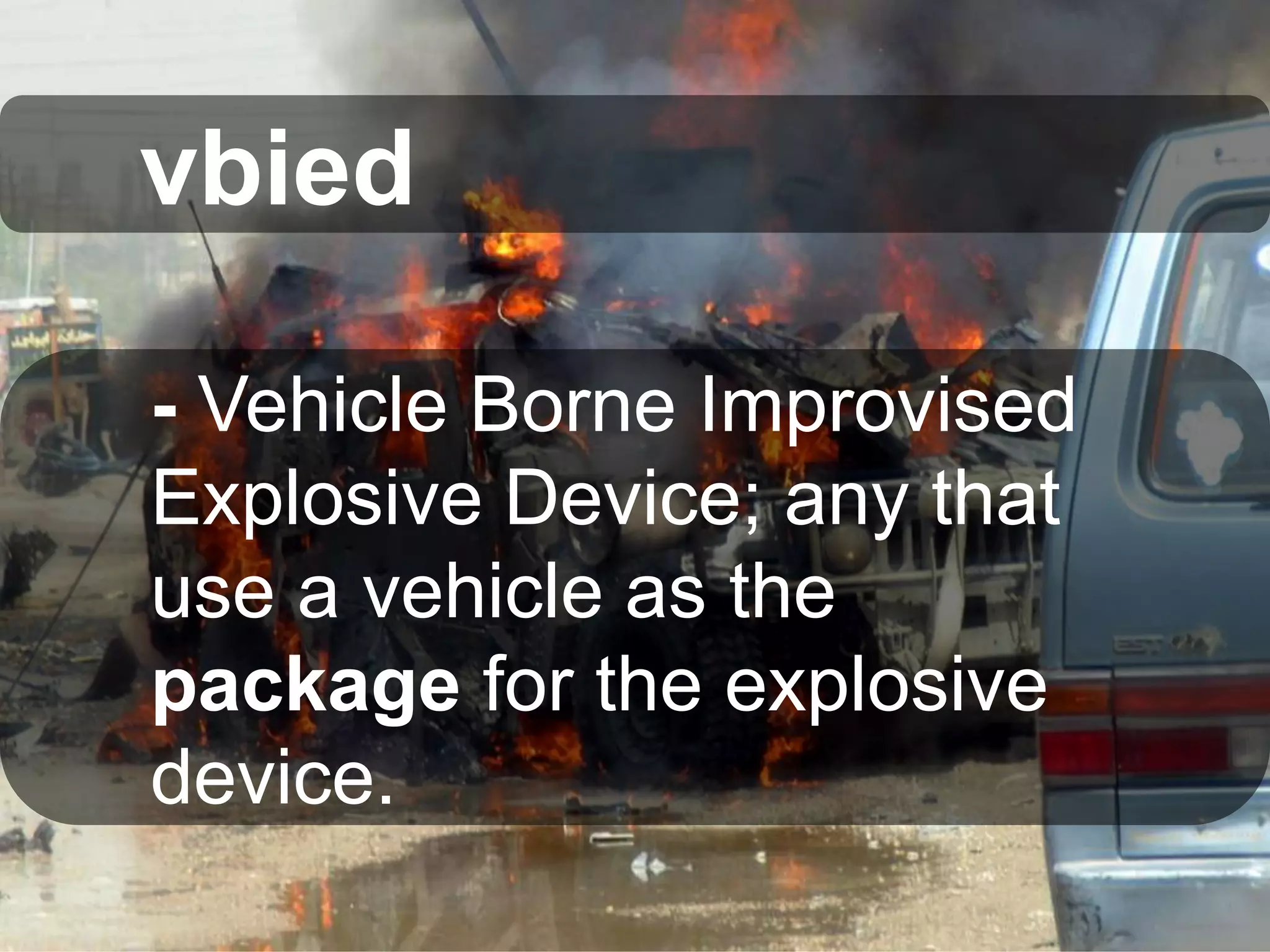 Vehicle Borne Terrorism | PPT
