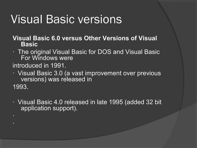Vb introduction. | PPT | Operating Systems | Computer Software and ...