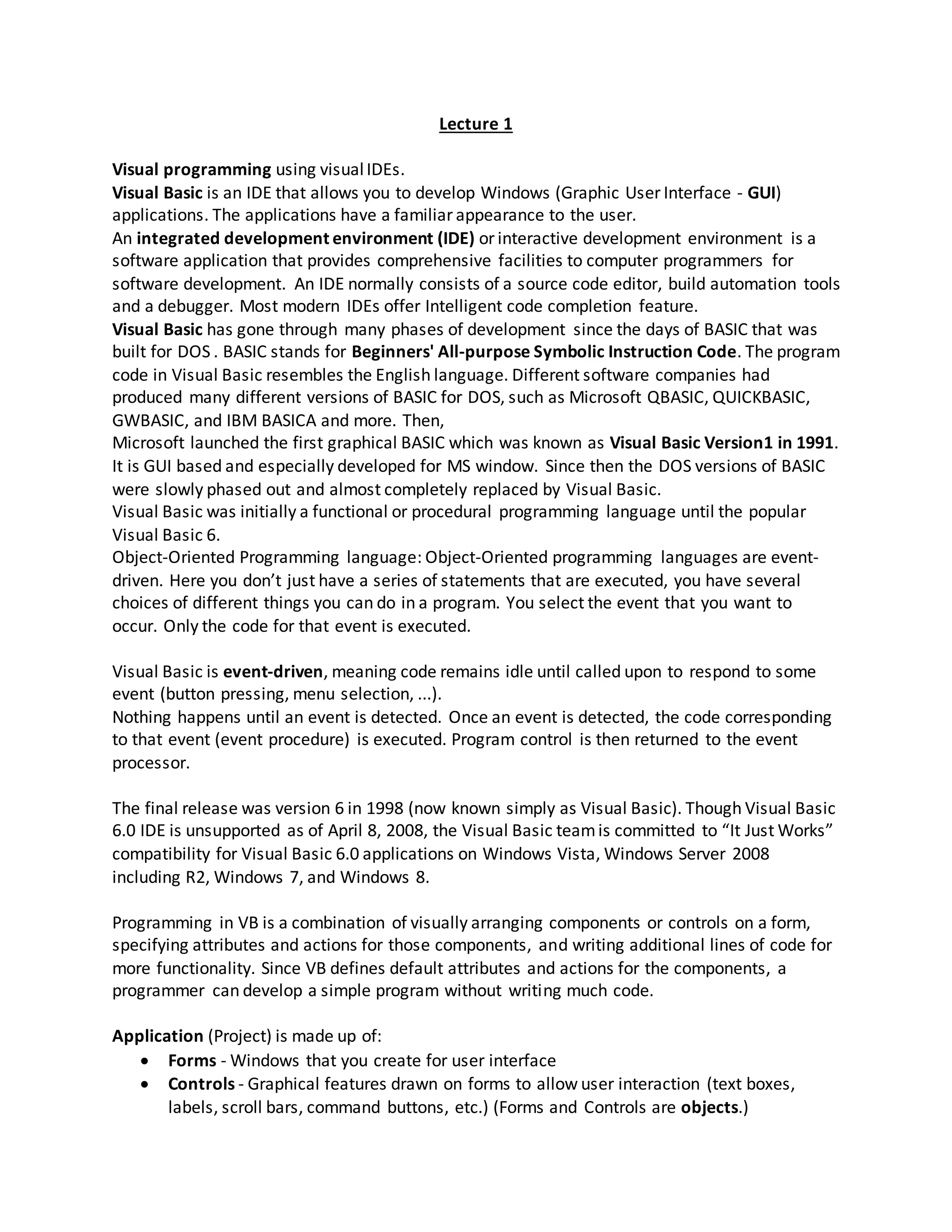 Vb lecture | PDF Vb lecture | PDF