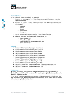 VCE Vblock Systems Foundation Exam for VCE Certified Converged Infrastructure Associate | PDF