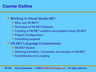 Introduction to Visual Studio.NET