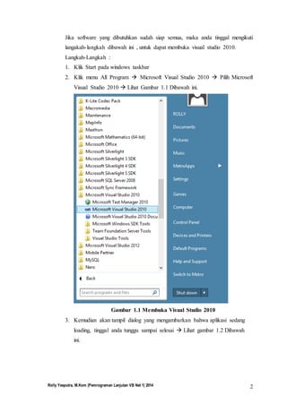Part 1 - PENGENALAN VISUAL STUDIO 2010 | DOCX