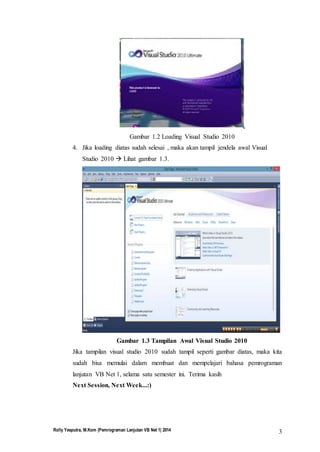 Part 1 - PENGENALAN VISUAL STUDIO 2010 | DOCX