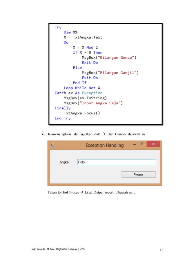 Part 10 - Penanganan Kesalahan (Exception Handling) | PDF