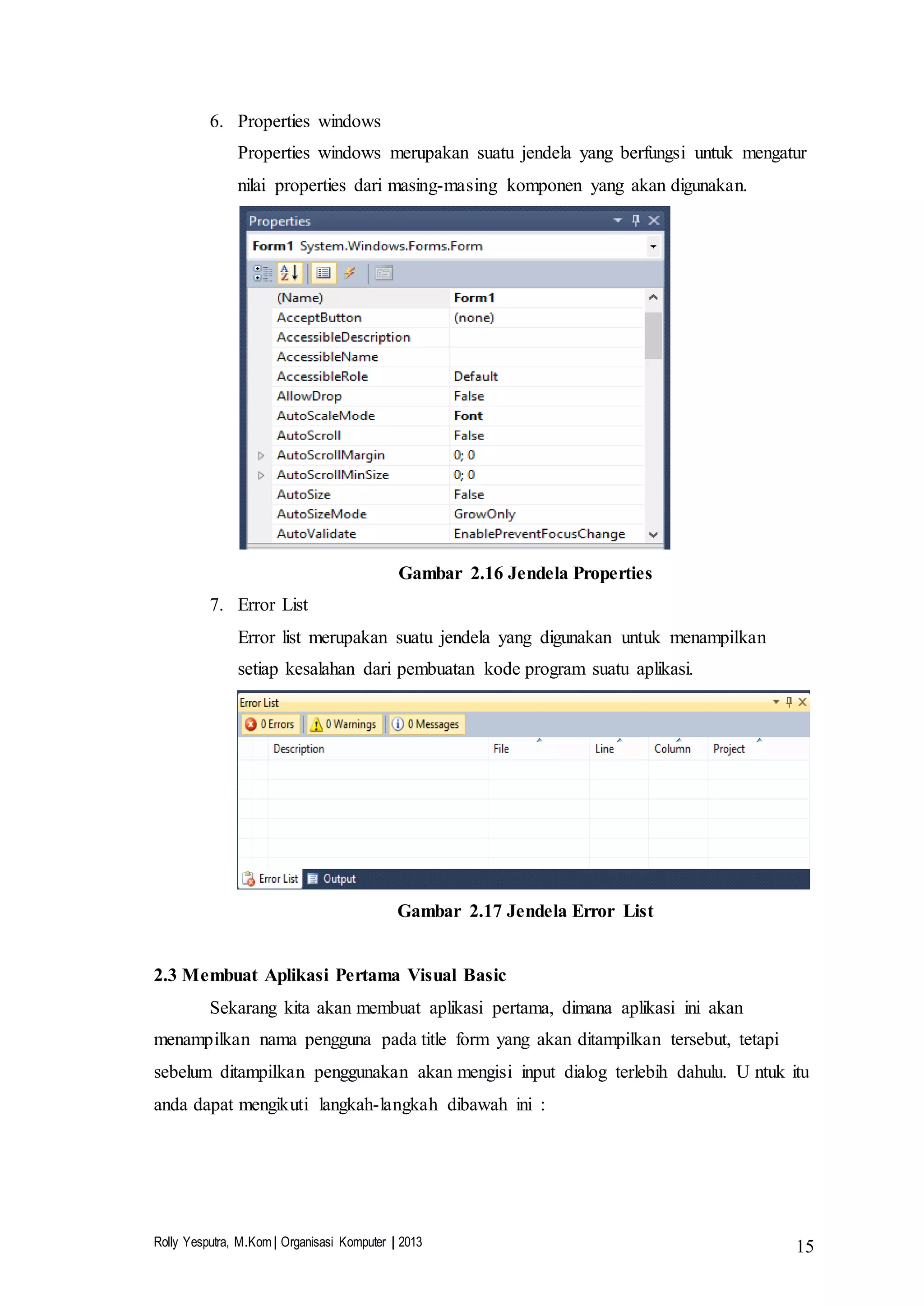 Part 2 - PENGENALAN VISUAL STUDIO 2010 | DOCX