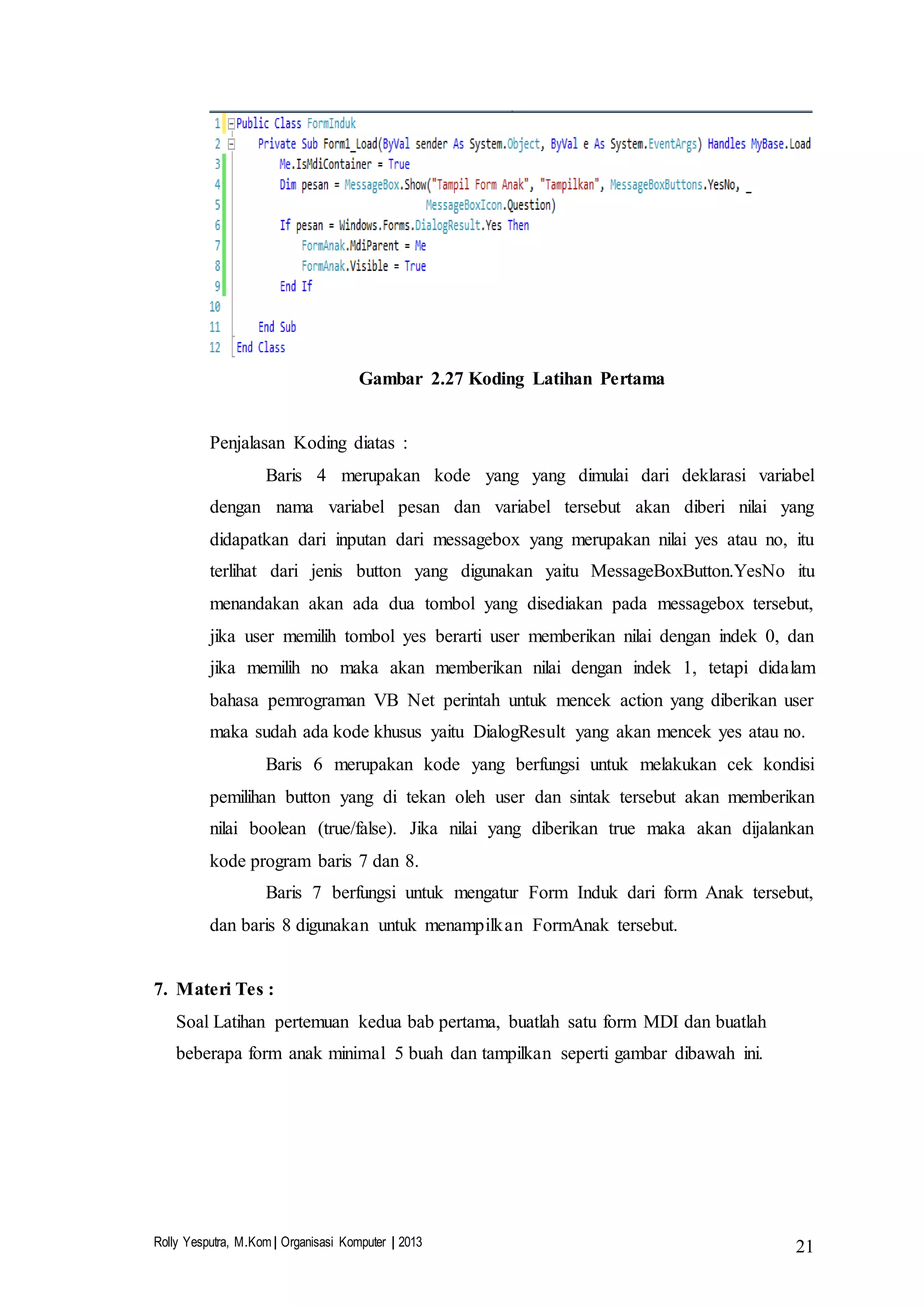 Part 2 - PENGENALAN VISUAL STUDIO 2010 | DOCX