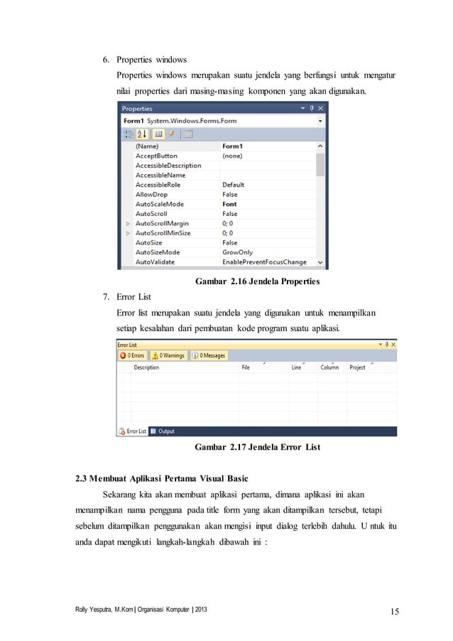 Part 2 - PENGENALAN VISUAL STUDIO 2010 | DOCX