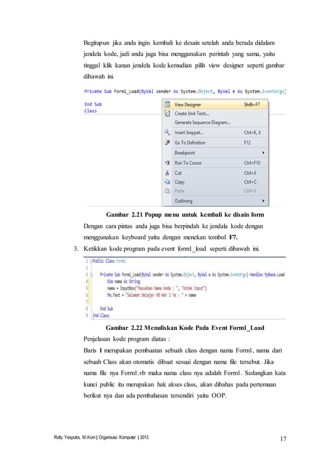 Part 2 - PENGENALAN VISUAL STUDIO 2010 | DOCX