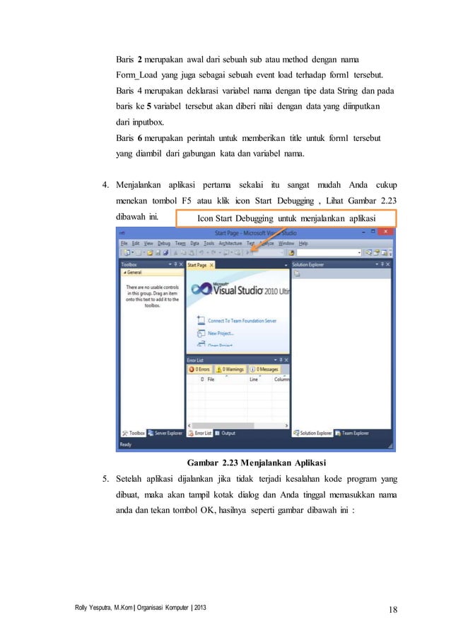 Part 2 - PENGENALAN VISUAL STUDIO 2010 | DOCX