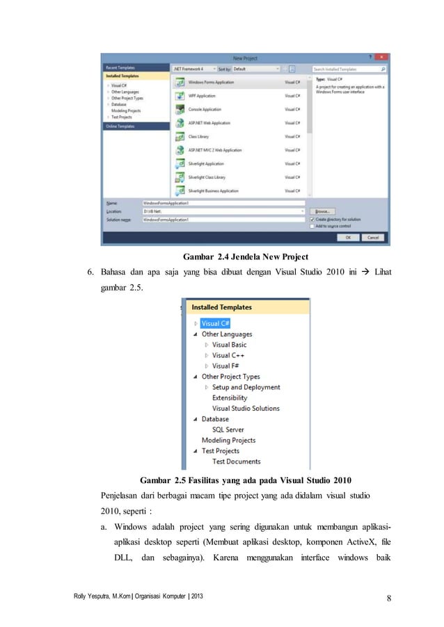 Part 2 - PENGENALAN VISUAL STUDIO 2010 | DOCX