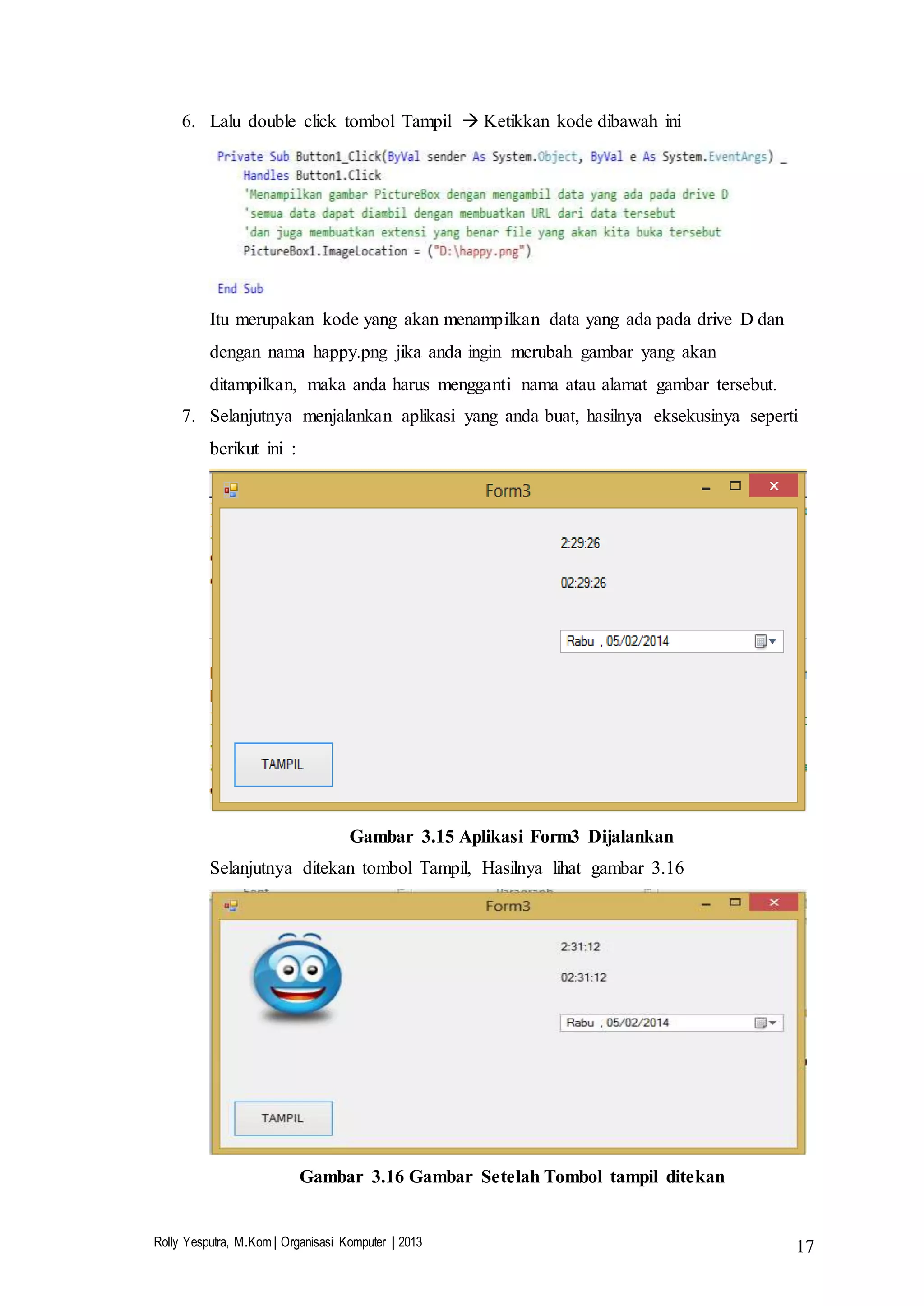 Part 4 - Form dan Objek Kontrol (Lanjutan) | DOCX