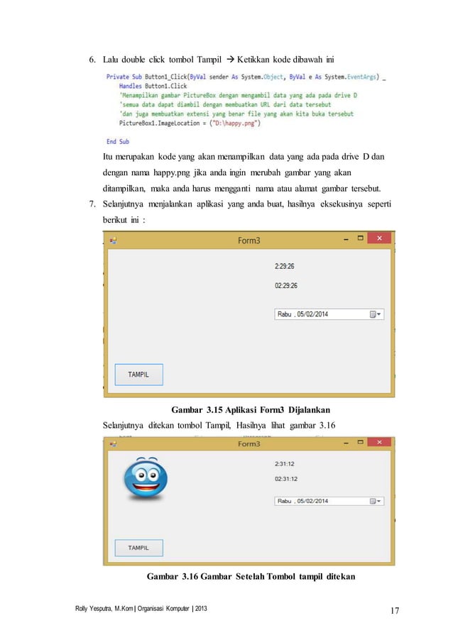 Part 4 - Form dan Objek Kontrol (Lanjutan) | DOCX