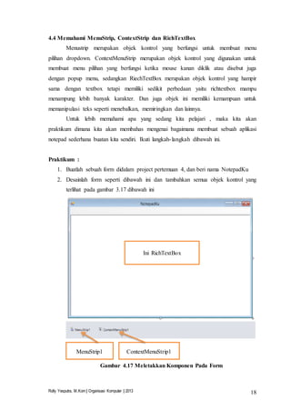 Part 4 - Form dan Objek Kontrol (Lanjutan) | DOCX
