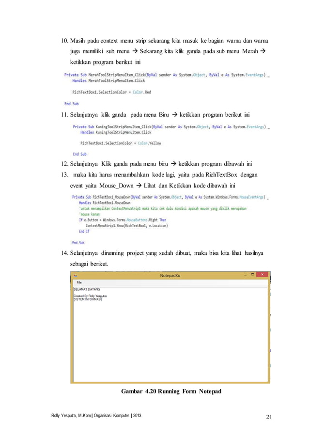 Part 4 - Form dan Objek Kontrol (Lanjutan) | PDF