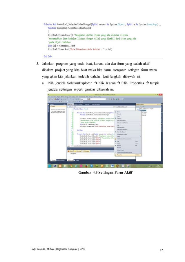 Part 4 - Form dan Objek Kontrol (Lanjutan) | DOCX