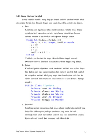 Part 5 - Tipe Data-Variabel-Konstanta-Operator-di-VB-NET | DOCX