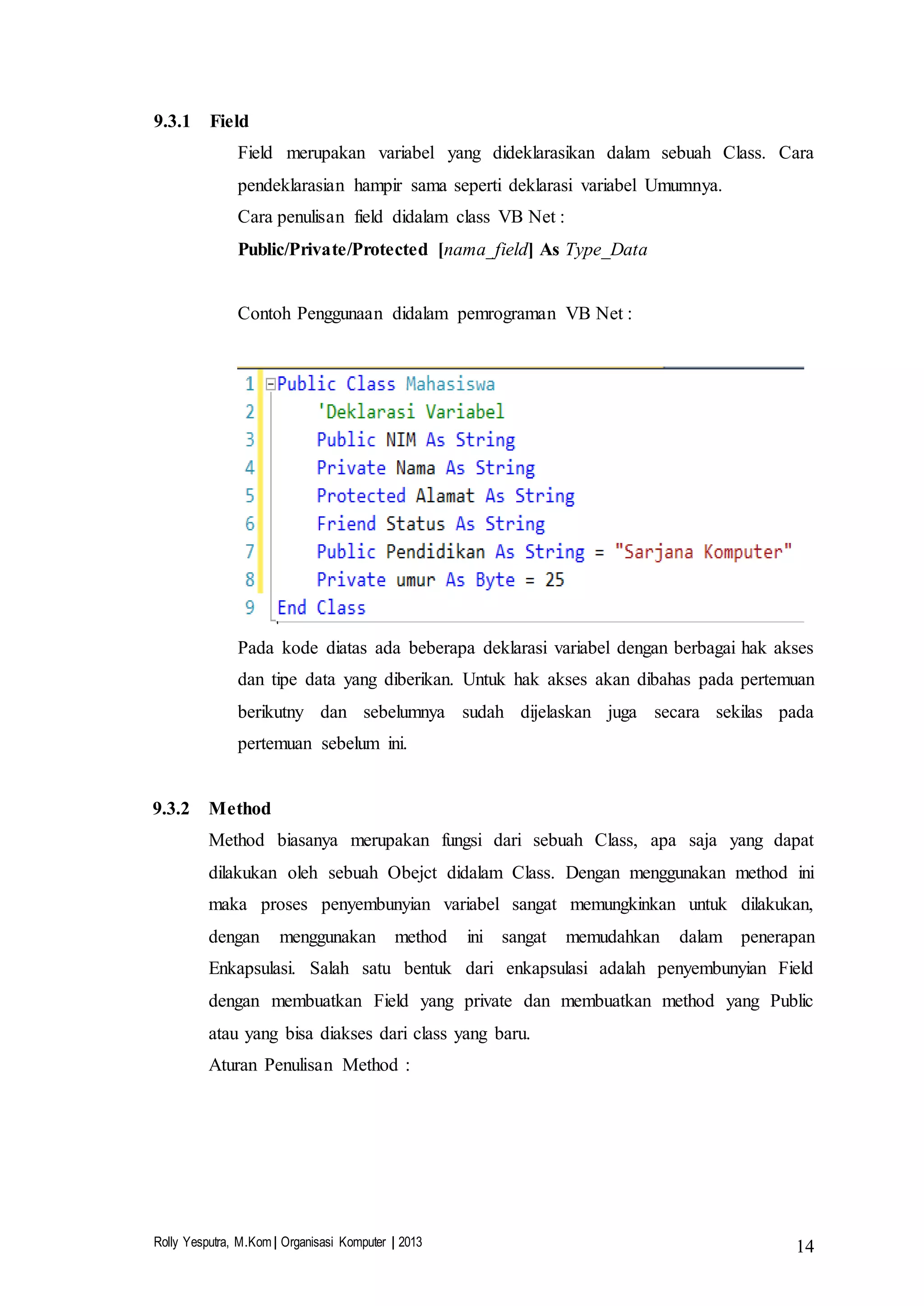 Part 8 Object Oriented Programming Pdf