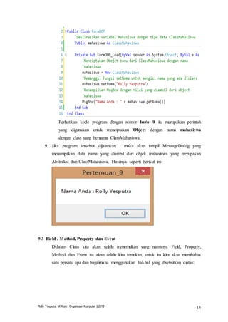 Part 8 - Object Oriented Programming | PDF