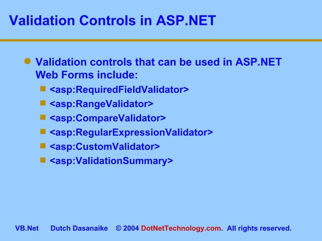 Vb.Net Web Forms | PPT