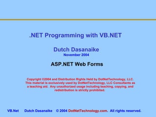 Vb.Net Web Forms | PPT