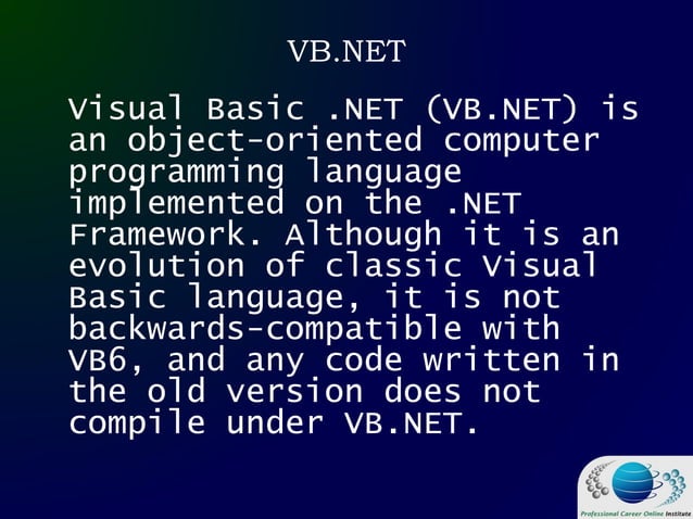 Visual Basic IDE Introduction | PPT